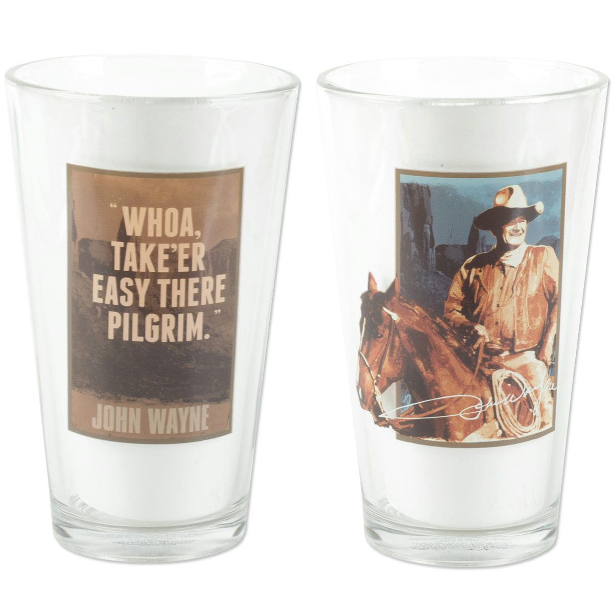 John Wayne 16 oz. Glass Set