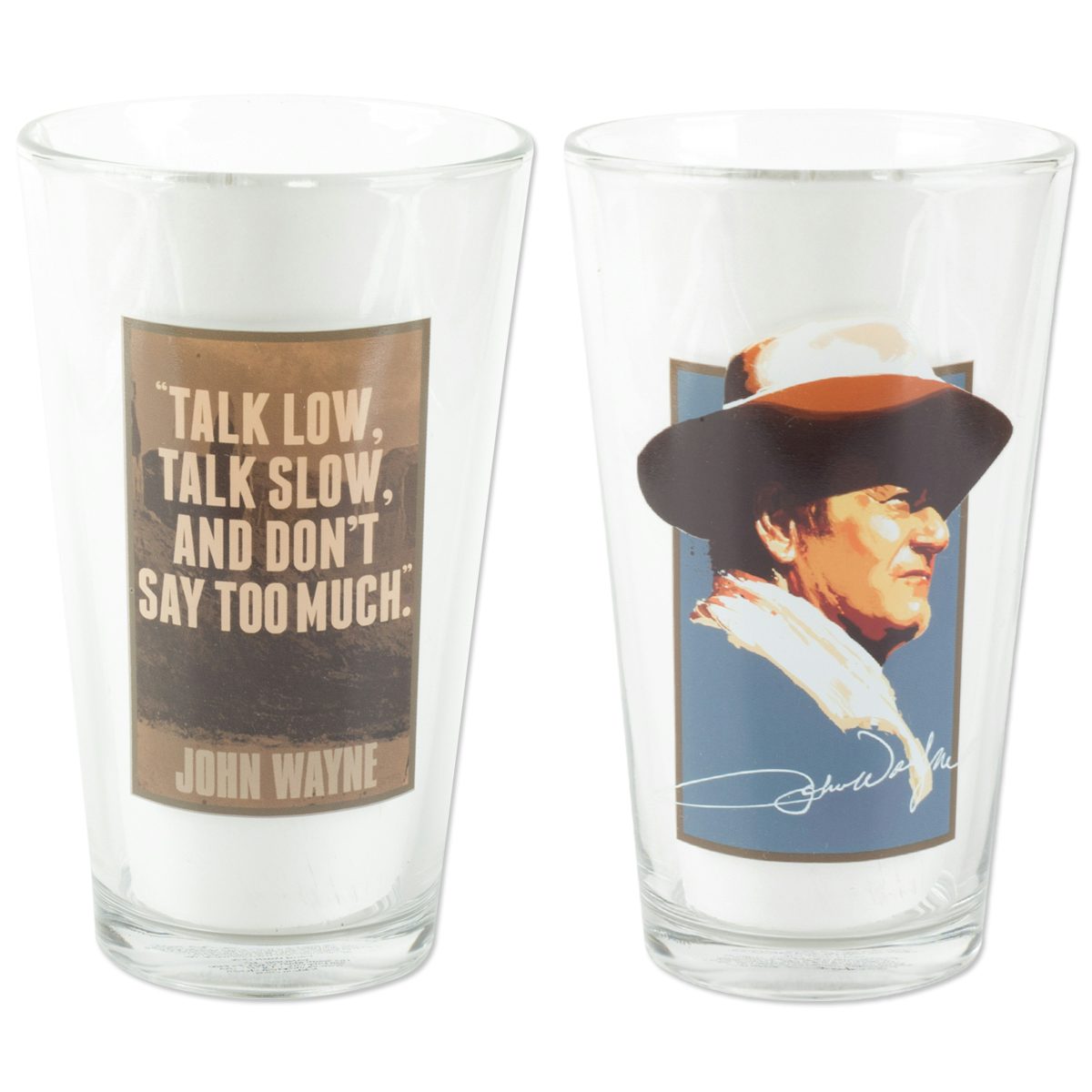 John Wayne 16 oz. Glass Set