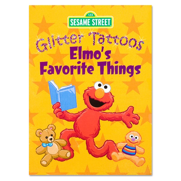 Sesame Street Elmo's Favorite Things Glitter Tattoos Book