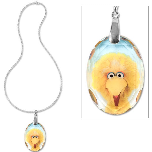 Sesame Street Big Bird Crystal Pendant Necklace