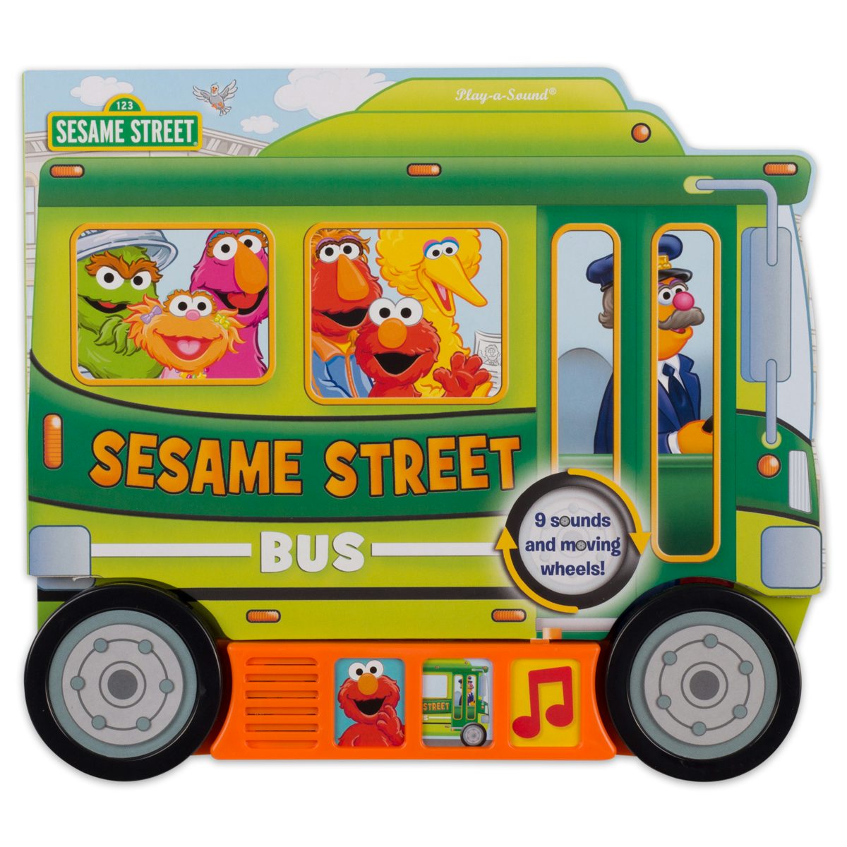 Sesame Street Bus Shaped Vehicle Play-a-Sound Book