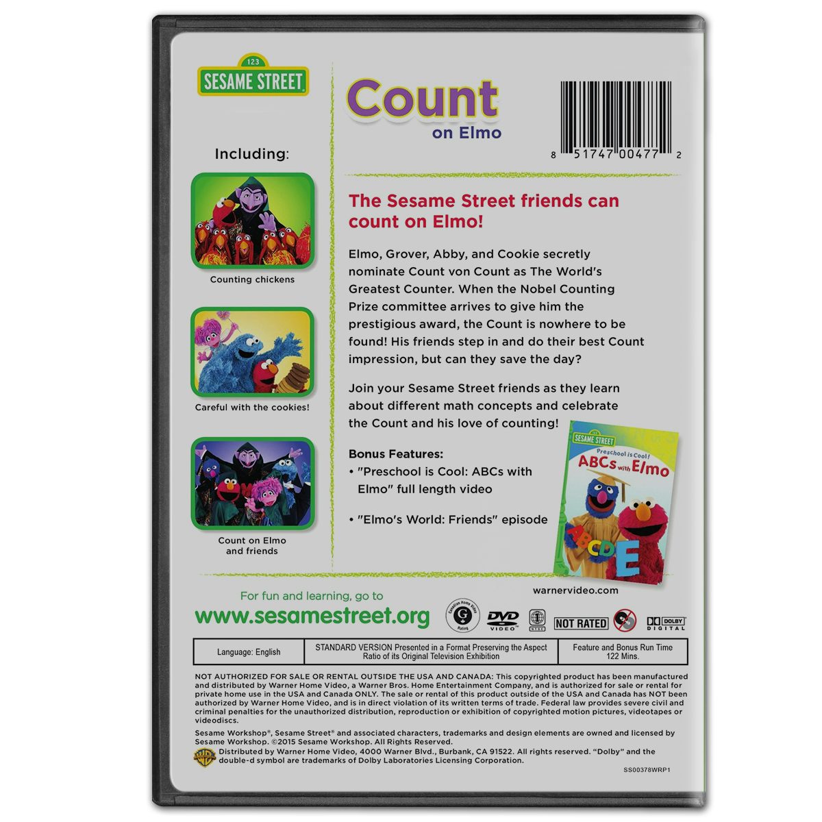 Sesame Street Count on Elmo DVD
