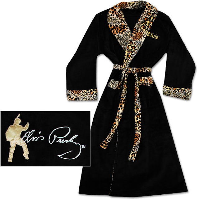 Elvis Presley Leopard Embroidered Robe