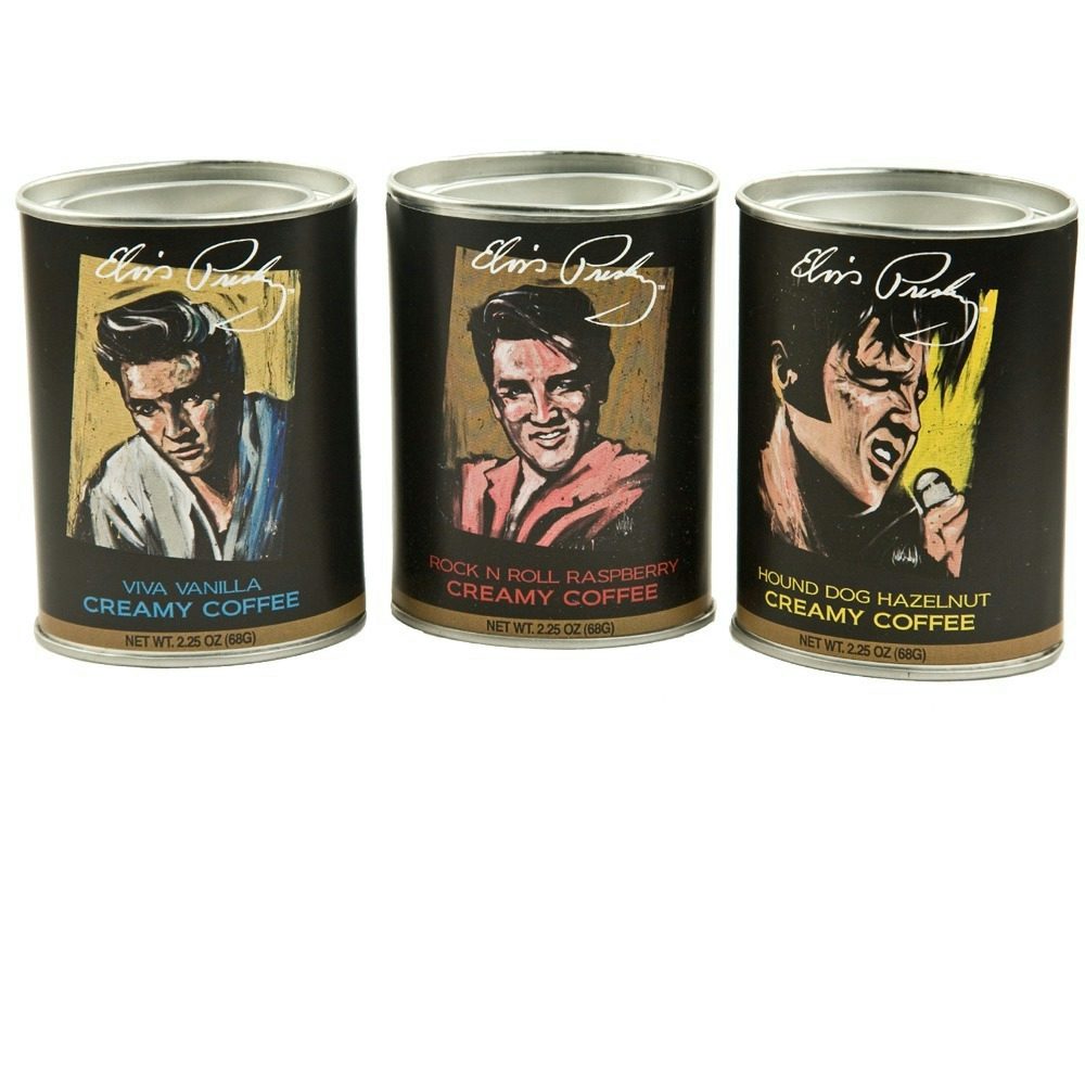 Elvis Presley Coffee Drink Mix Gift Set - 3 Tins