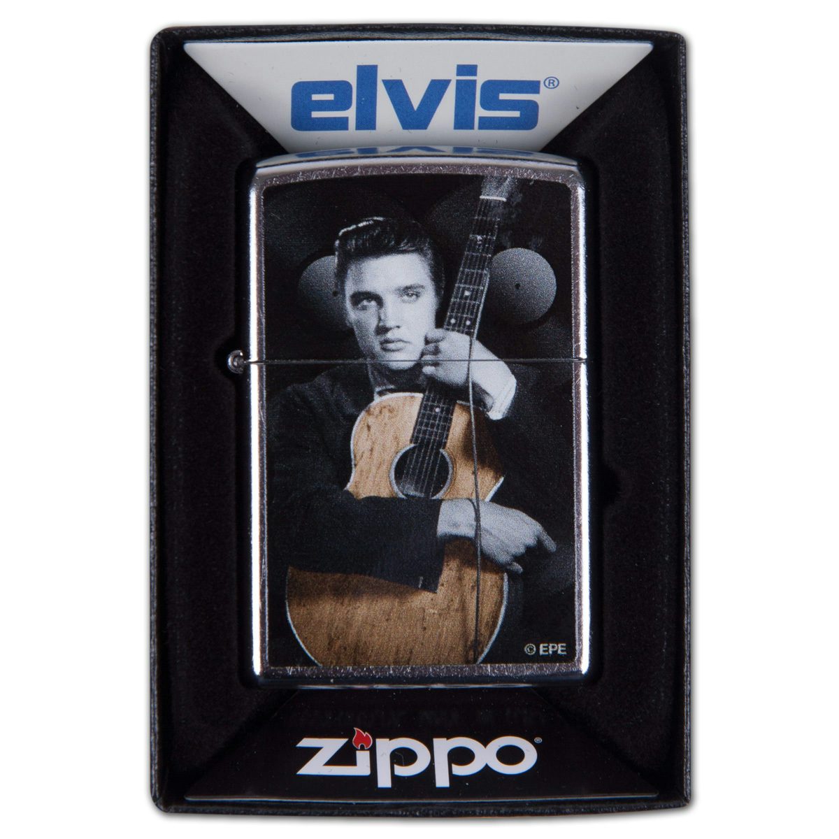 Elvis Presley Colorized Guitar Zippo