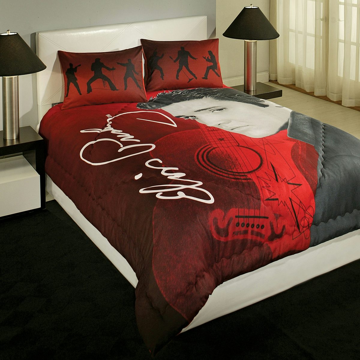 Dancing Elvis Queen Size Comforter Set