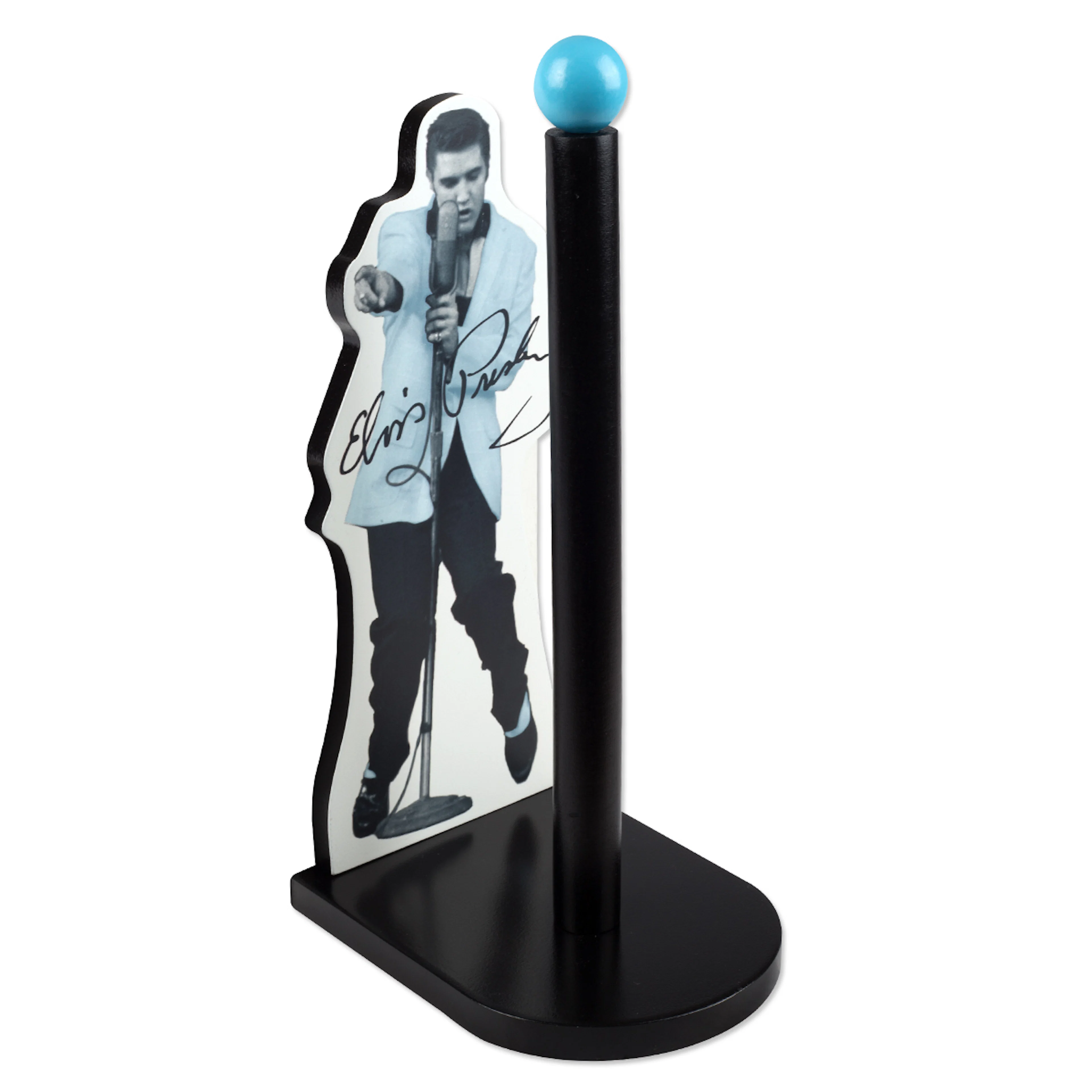 Elvis Presley Wood White & Blue Paper Towel Holder