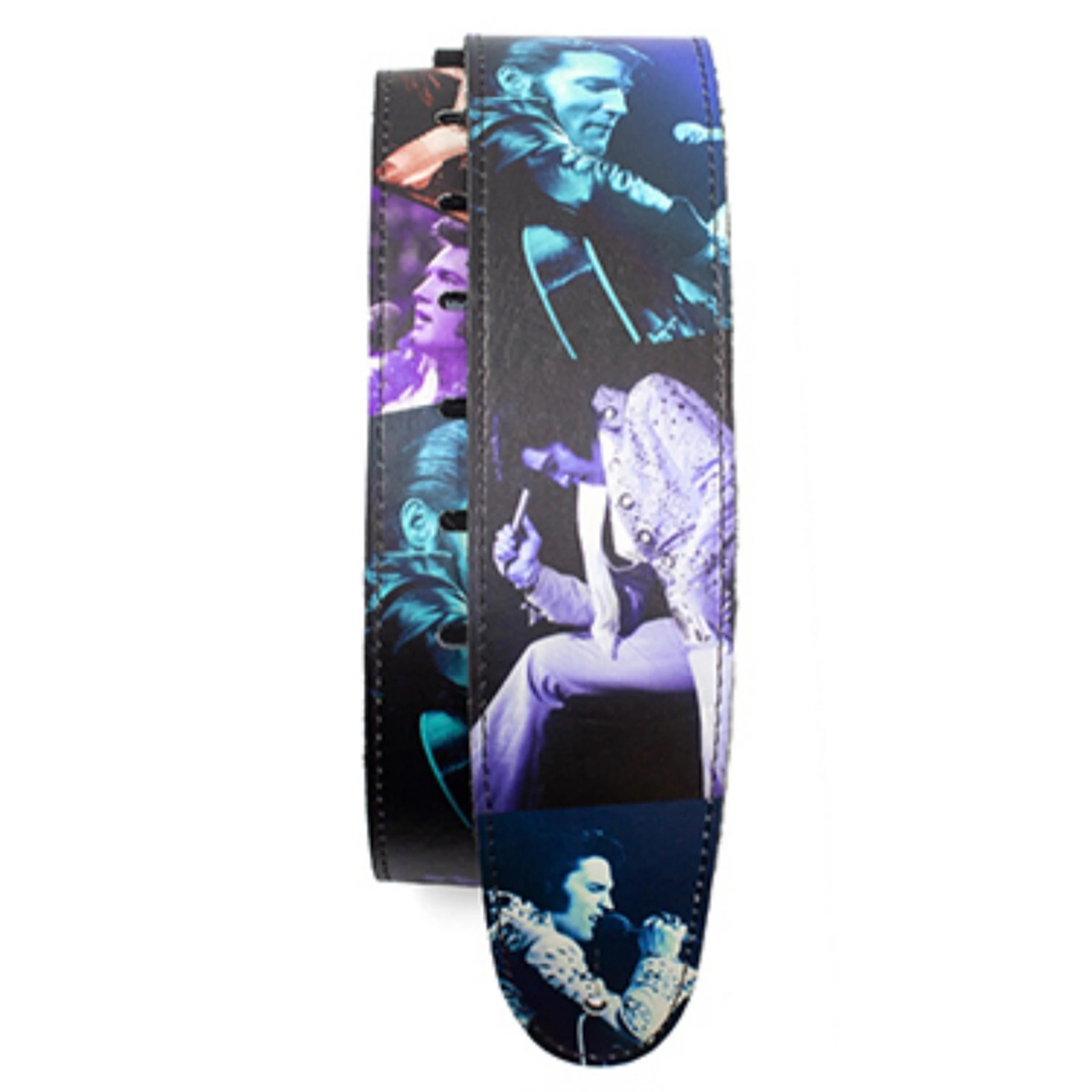 Elvis Presley Performance Photos Leather Guitar Strap