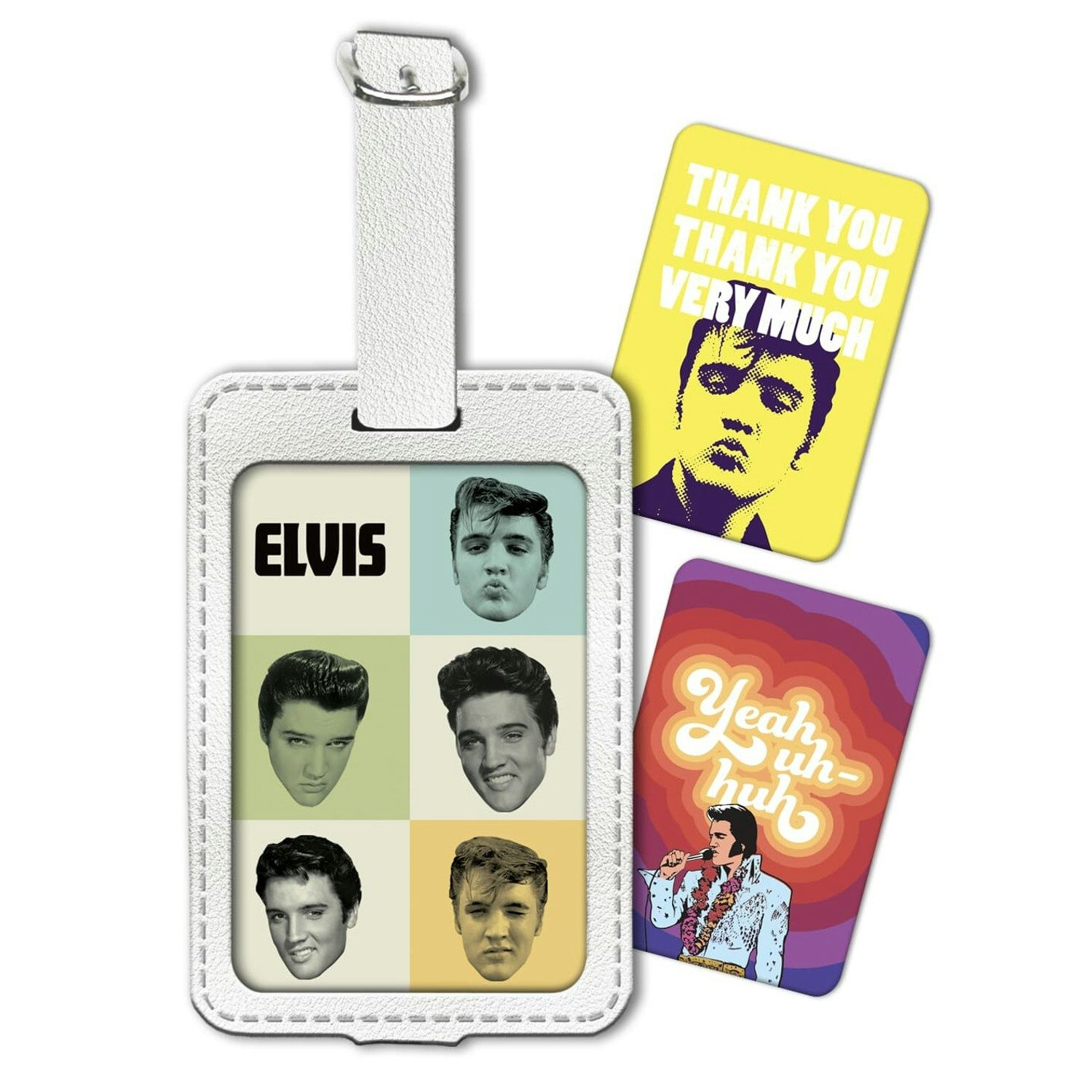 Elvis Presley Bag Tag White