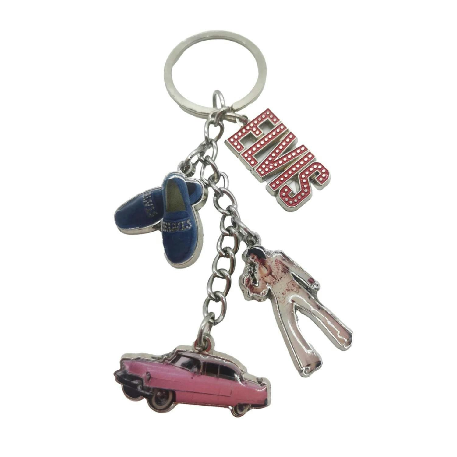 Elvis Presley Icons Dangle Keychain