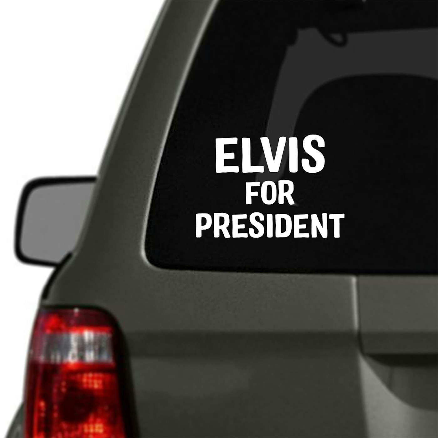 Elvis Presley for President Car Decal