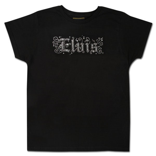 Elvis Presley Rhinestone Scroll Women's T-Shirt