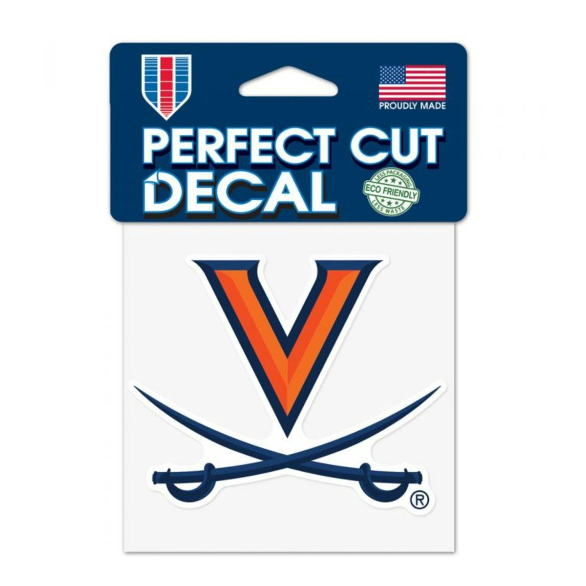 UVA Athletics Perfect Cut Color Decal - 4"x4"