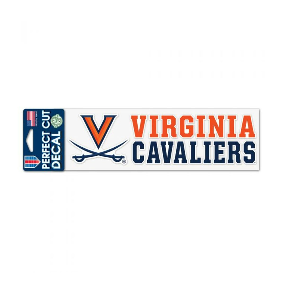 UVA Athletics Perfect Cut Decals - 3" x 10"