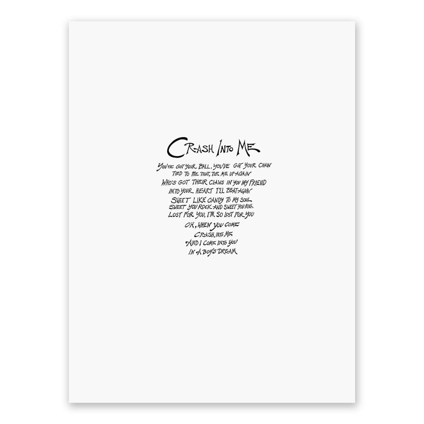 Dave Matthews Band “Crash Into Me” Song Poster – Rainbow Foil (Limited ...