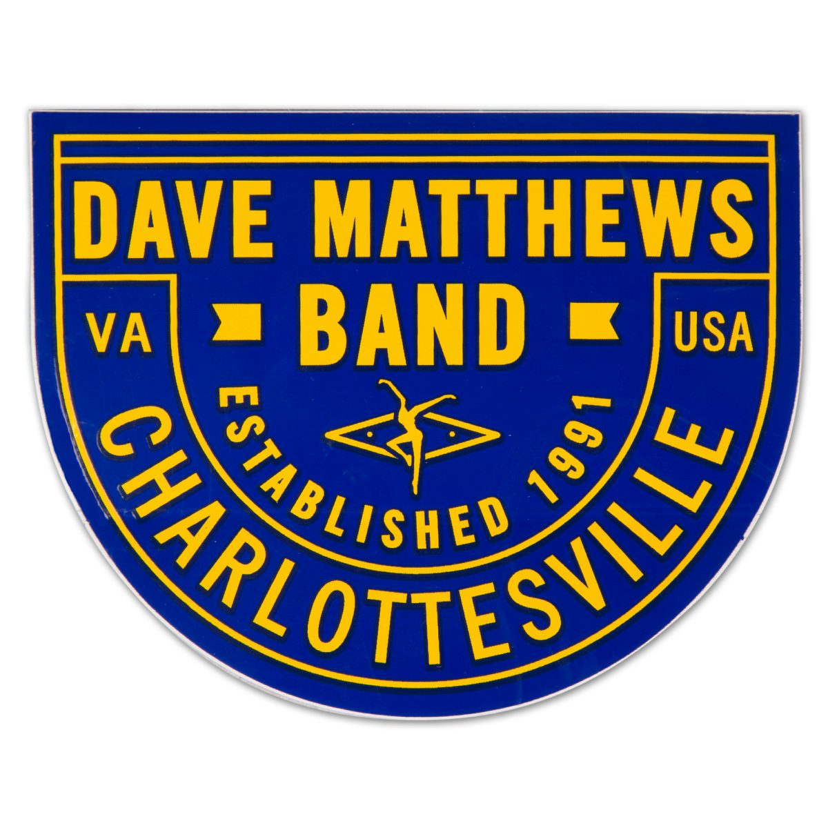 Dave Matthews Band Sticker (Blue/Yellow)