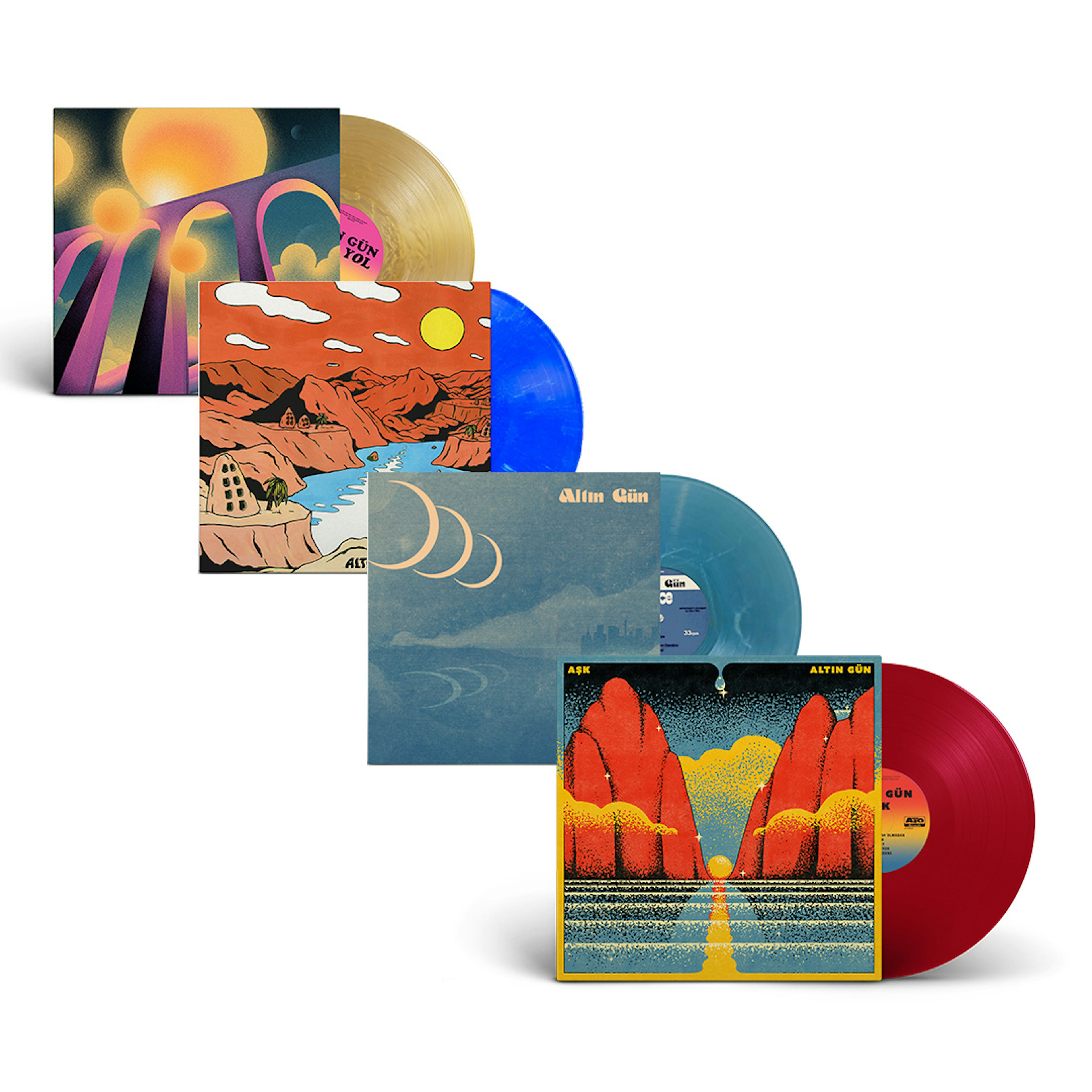 Altin Gün – ‘Ask’ + ‘Yol’ + ‘On’ + ‘Gece’ (Colored Vinyl Bundle)