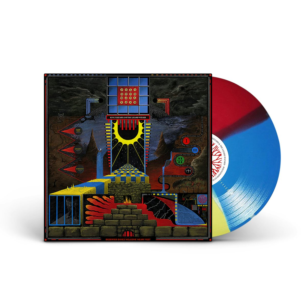 King Gizzard & The Lizard Wizard – “Polygondwanaland” Tri-Color Vinyl