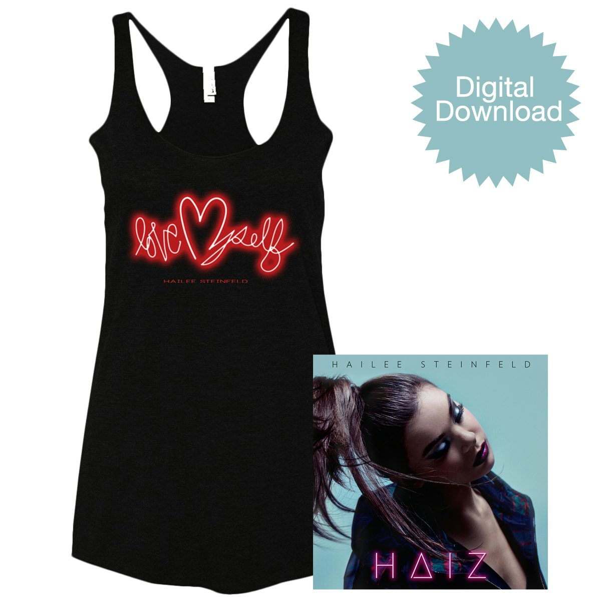 Hailee Steinfeld HAIZ Digital EP + Racerback Tank