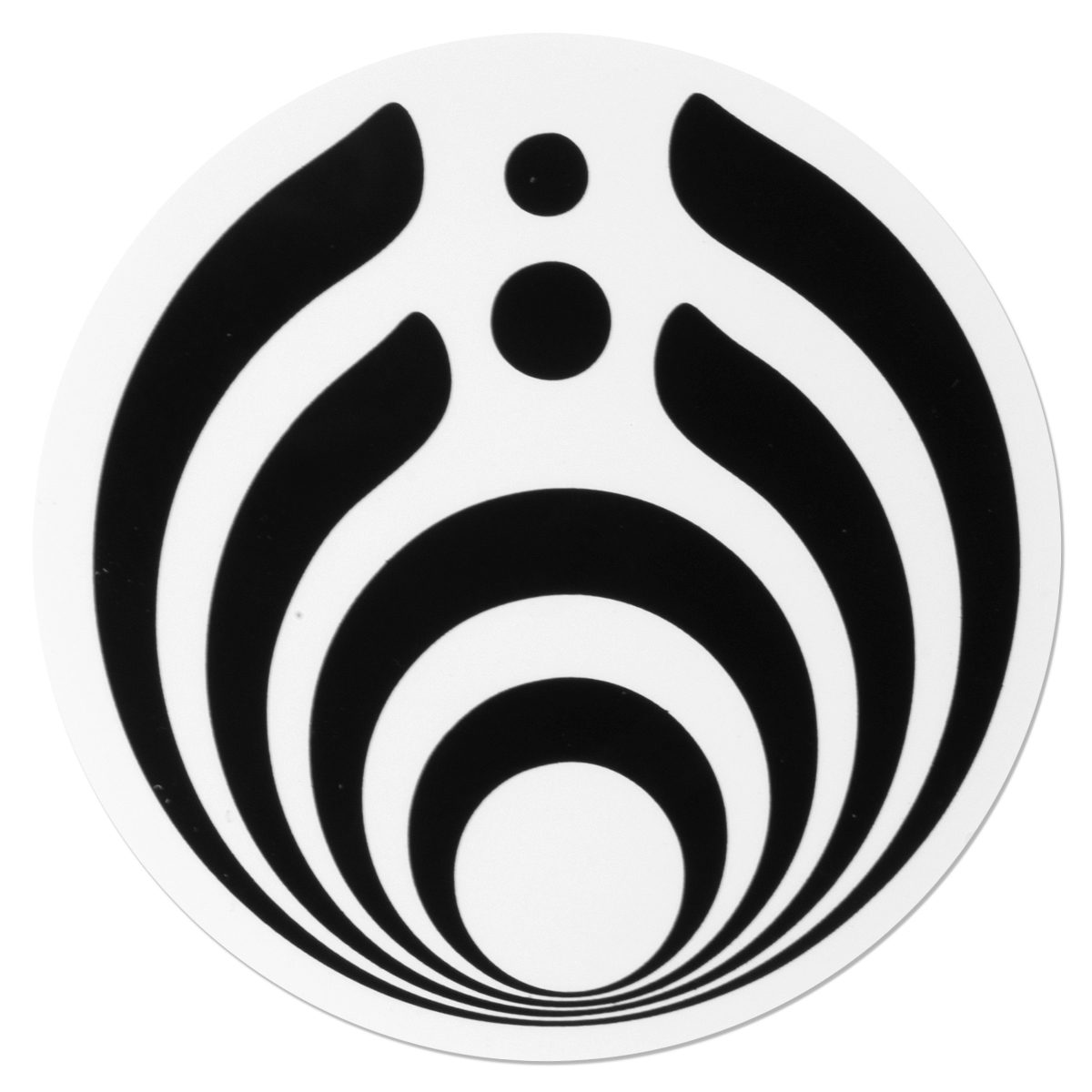 Bassnectar White and Black Emblem Sticker