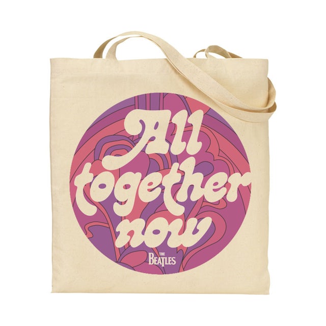 The Beatles All Together Now Text Tote