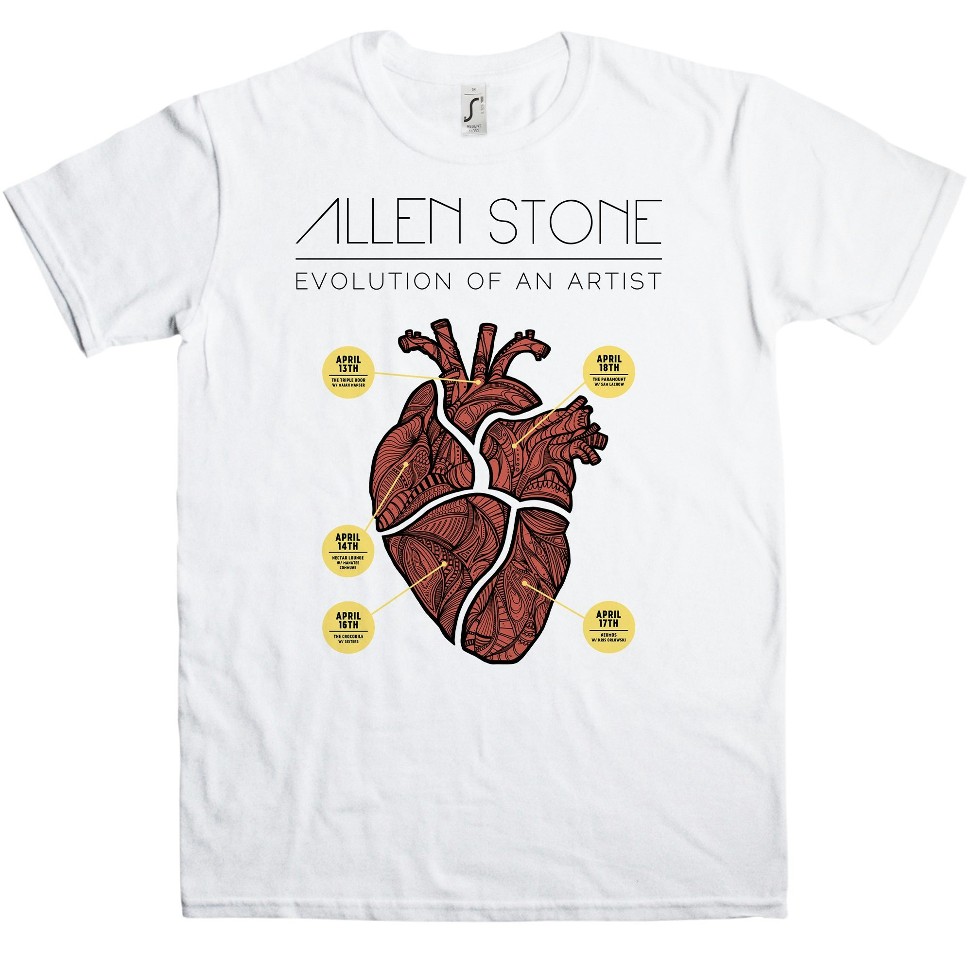 Allen Stone Evolution of an Artist T-Shirt