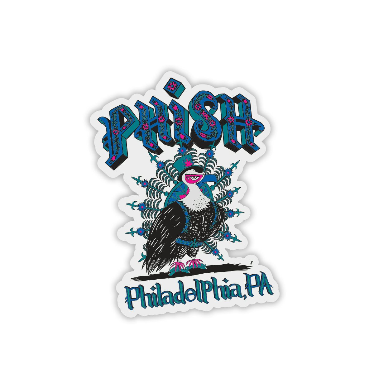 Phish Philadelphia 2023 Event Sticker