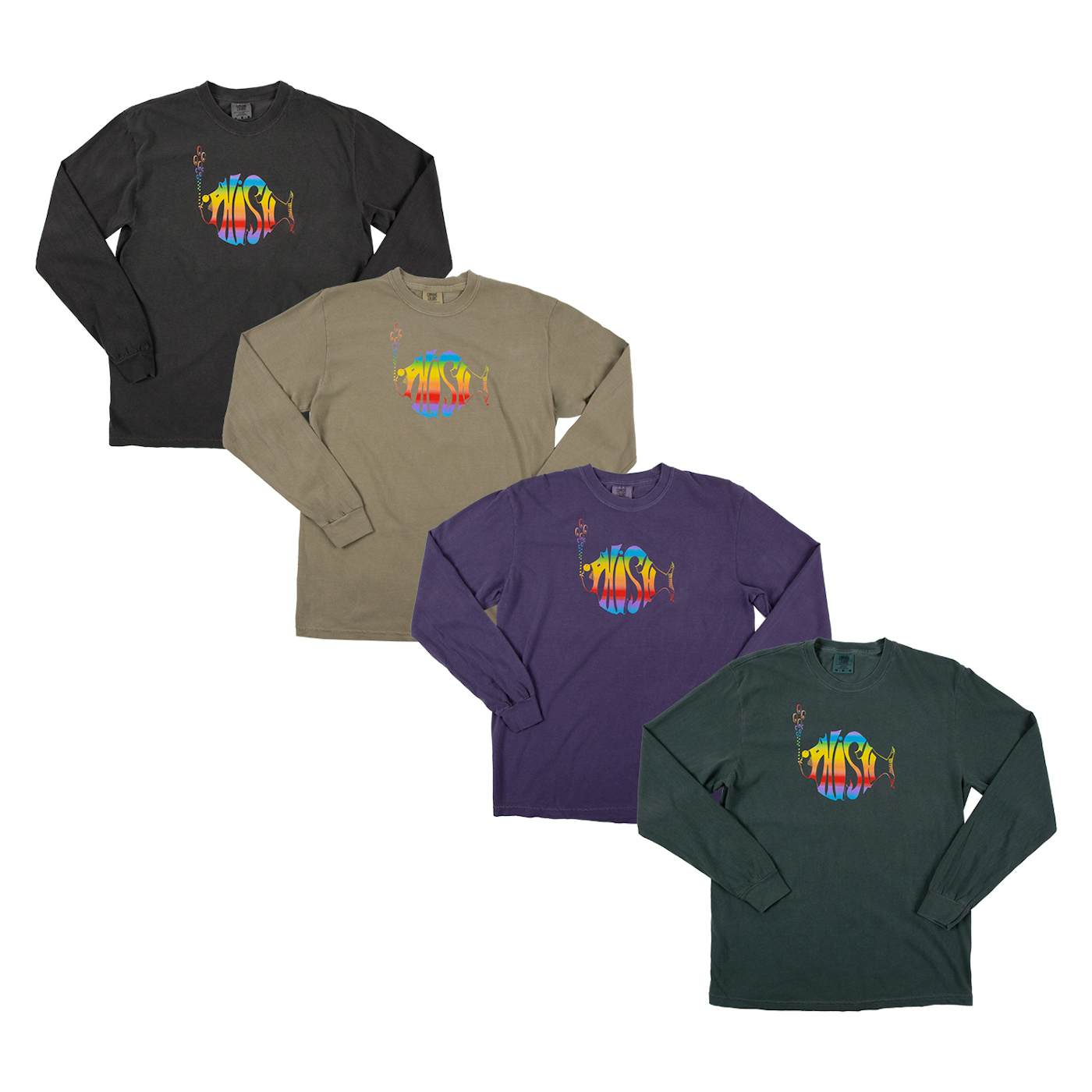 Phish Classic Rainbow Logo Long-sleeved Heavyweight T-shirt