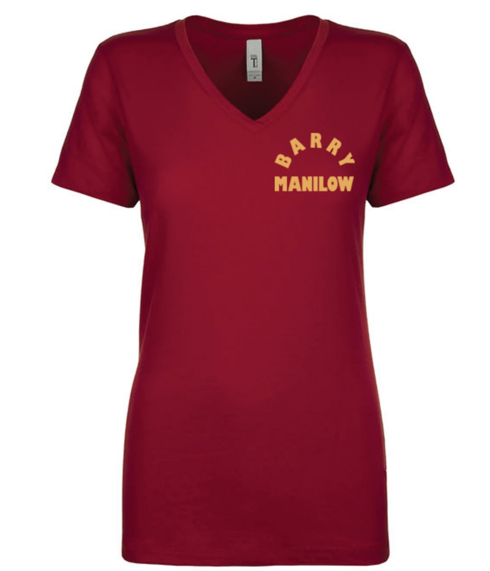 Golden Barry Manilow Maroon Tee