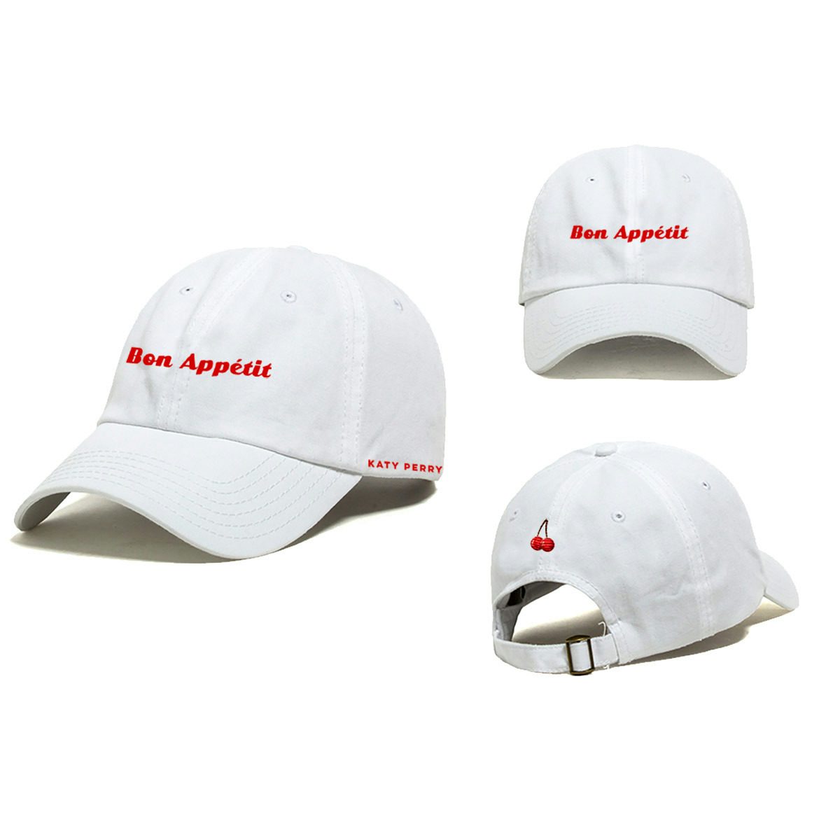 Katy Perry Bon Appetit White Dad Cap