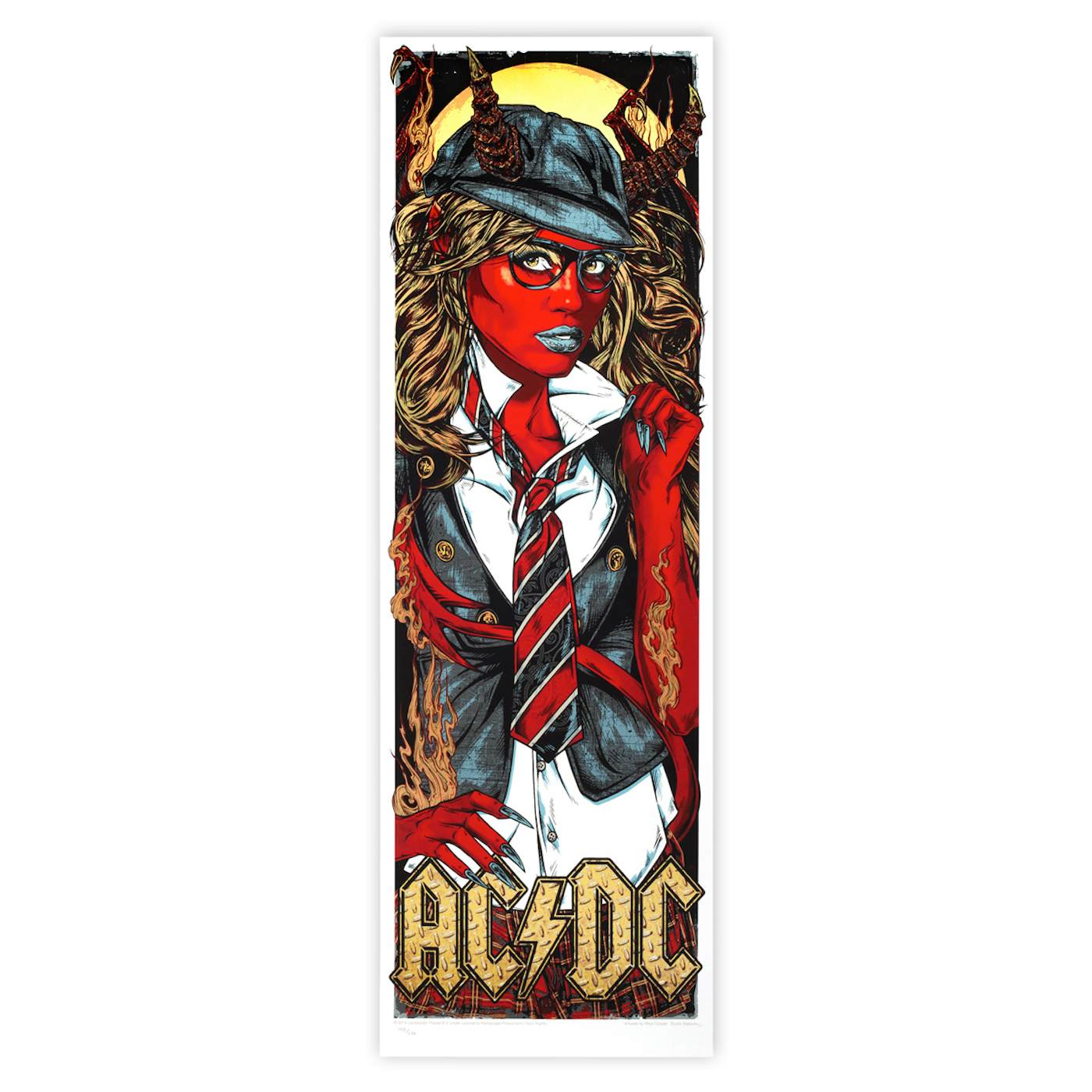 AC/DC Limited Edition Rhys Cooper Poster Print