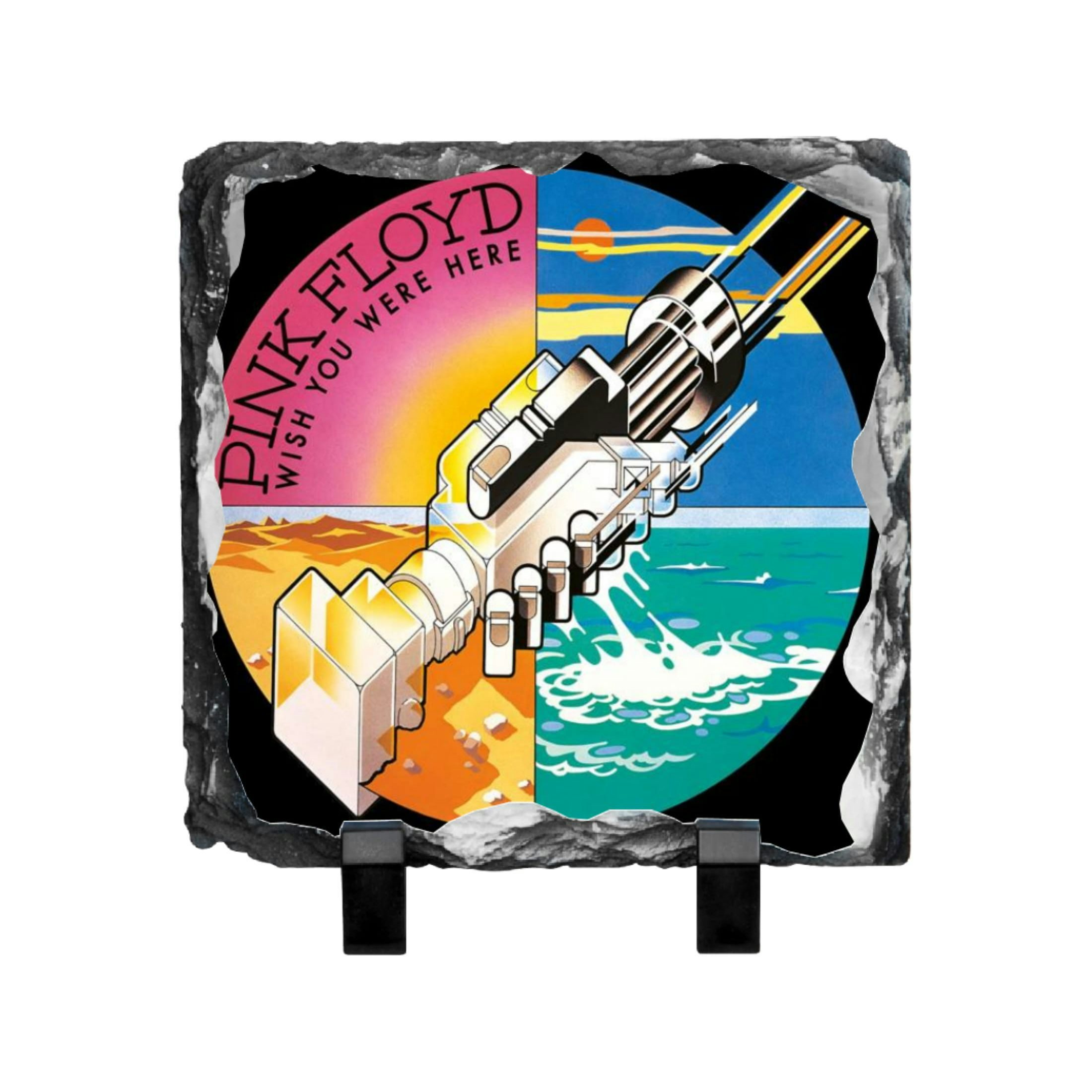 Pink Floyd Wish You Were Here Robotic Handshake Photo Slate