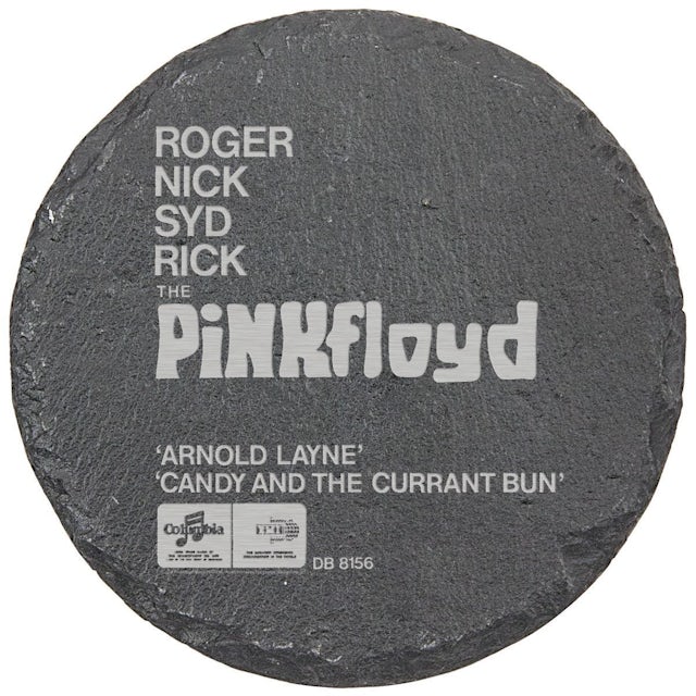 Pink Floyd Arnold Layne Laser Engraved Round Slate Coaster (set of 4)