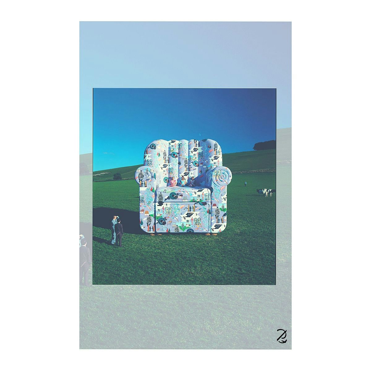 Pink Floyd Characters Chair Fine Art Print