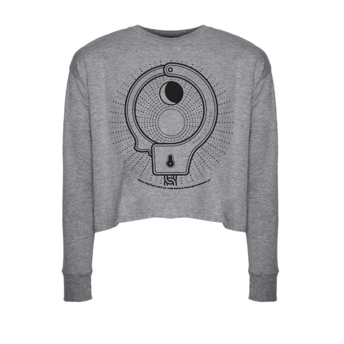 Pink Floyd Arnold Layne Cuff Long Sleeve Crop Top