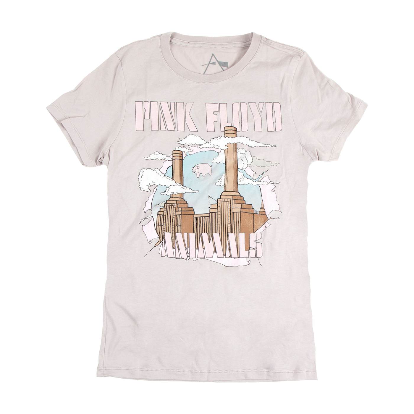 Pink Floyd Factory Animals Tour Juniors Grey T-shirt