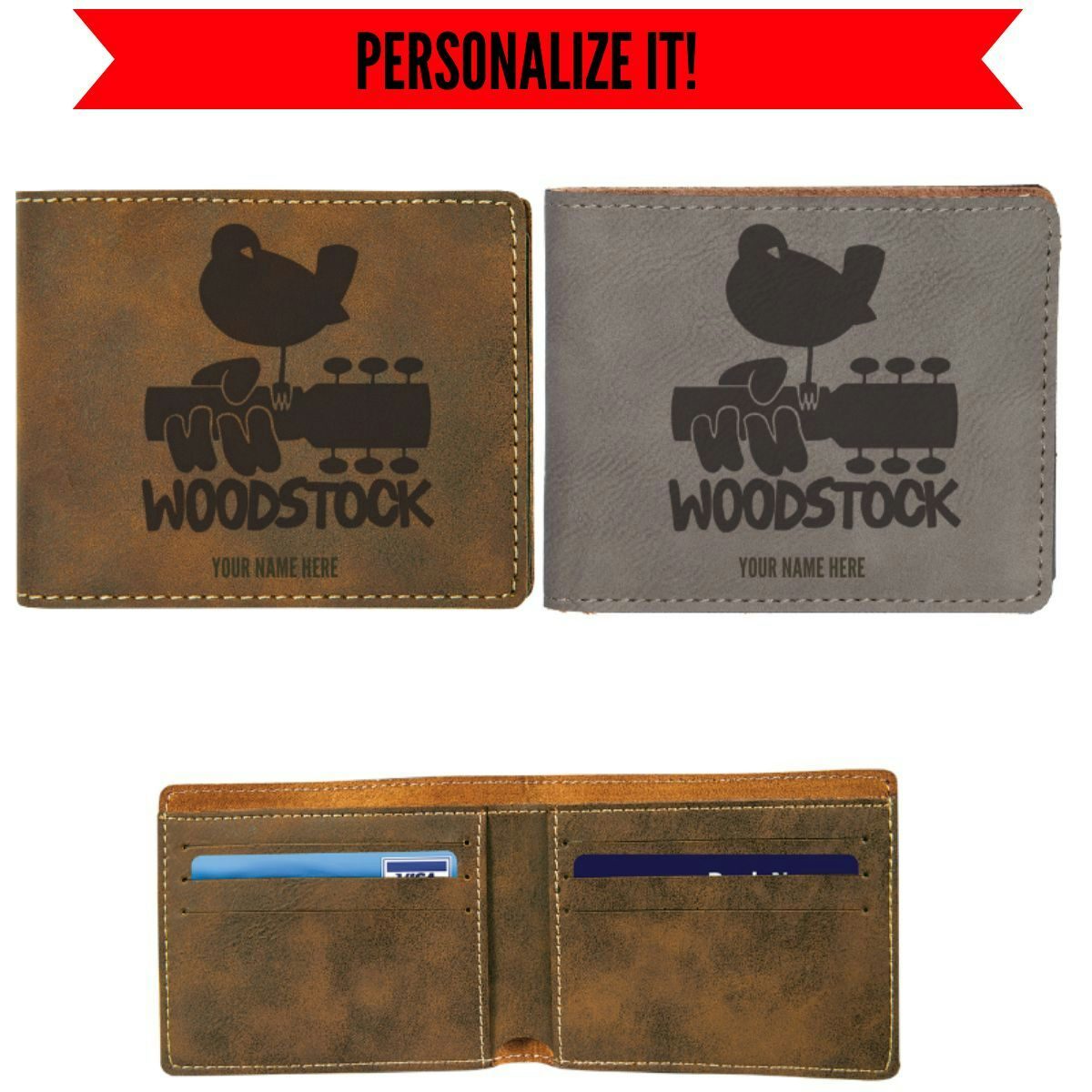 Woodstock Logo Vegan Leather Wallet