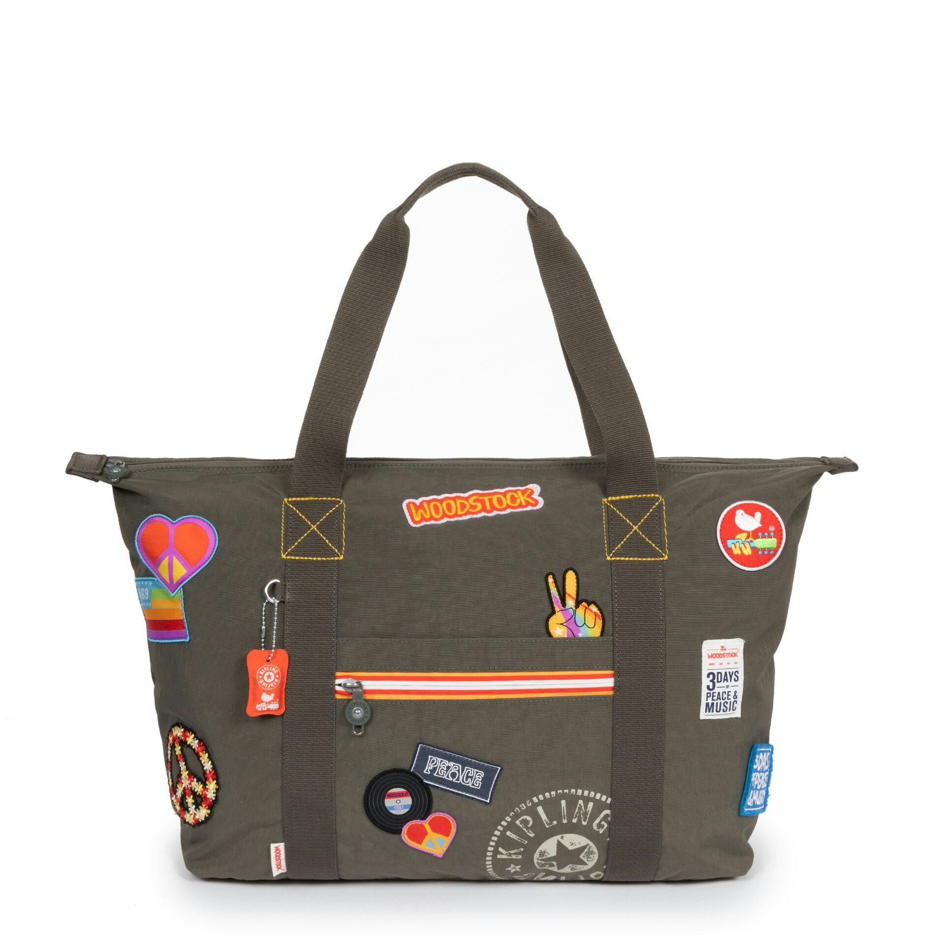 Kipling x Woodstock Art M Tote Bag