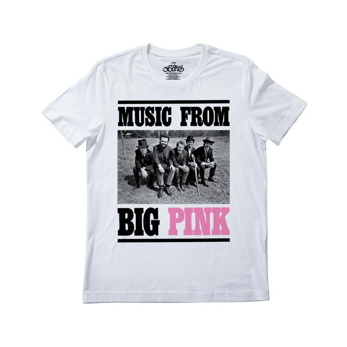 The Band Music From Big Pink T-Shirt White or Pink T-shirt