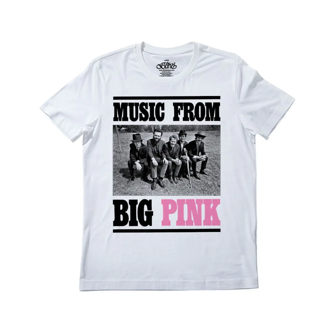 The Band Music From Big Pink T-Shirt White or Pink T-shirt