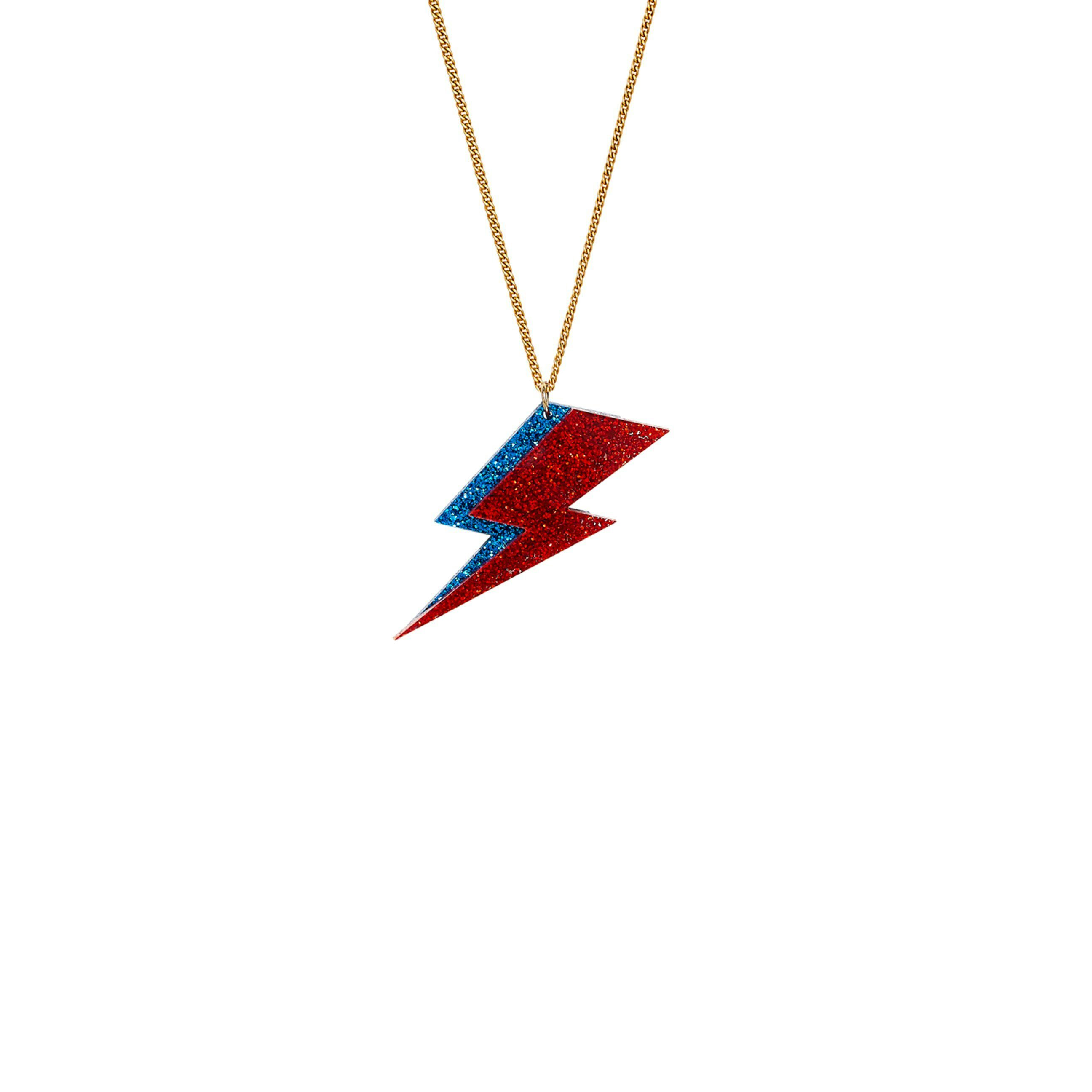 David Bowie Aladdin Sane Bolt Necklace