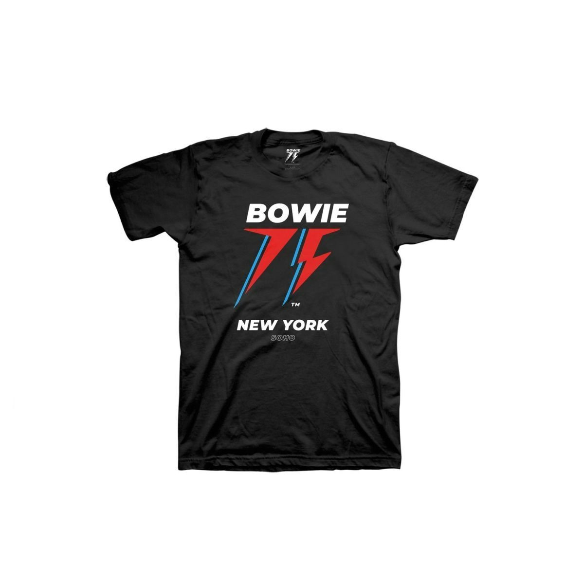 David Bowie Bowie 75 New York Black T-shirt