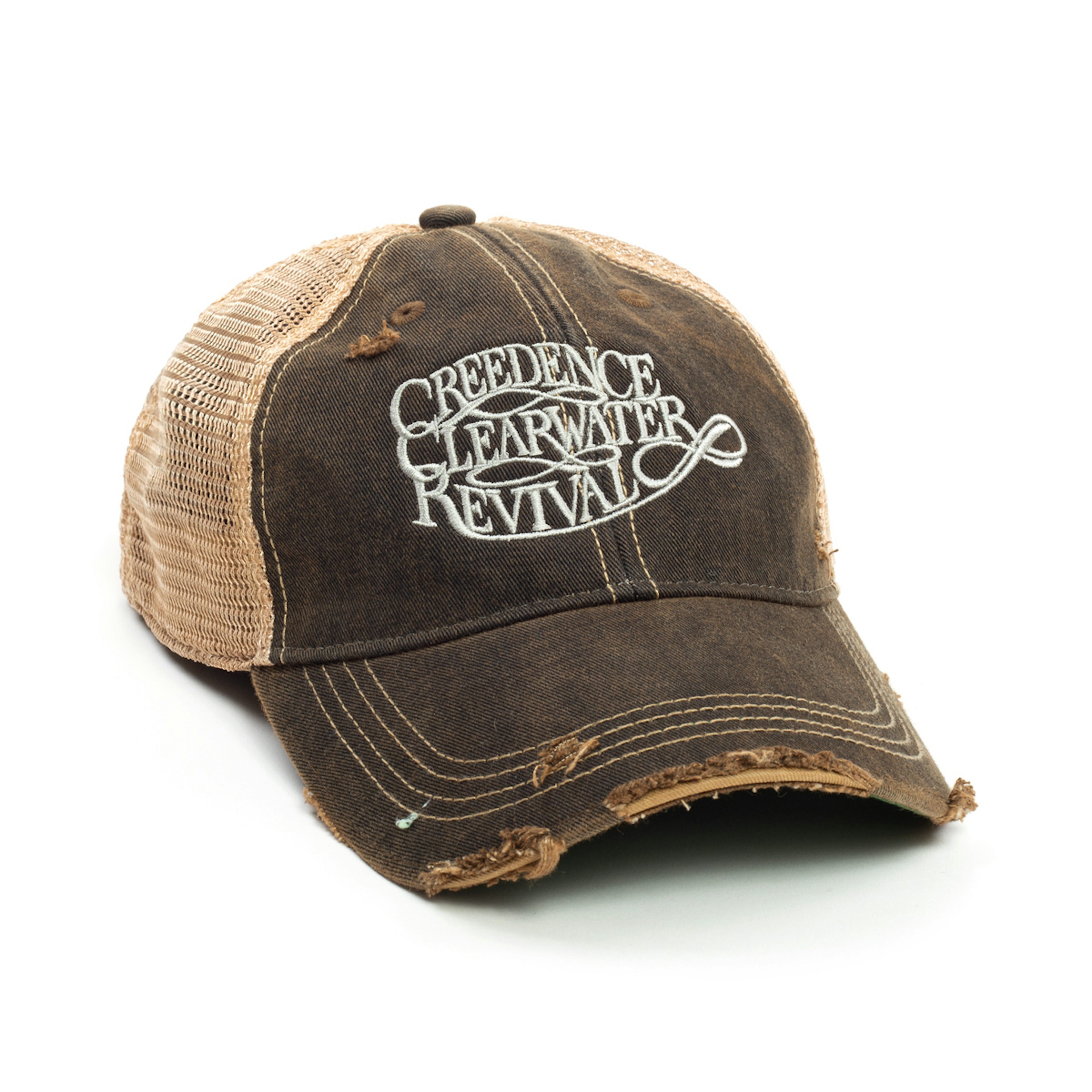 Creedence Clearwater Revival Logo Trucker Cap - Black