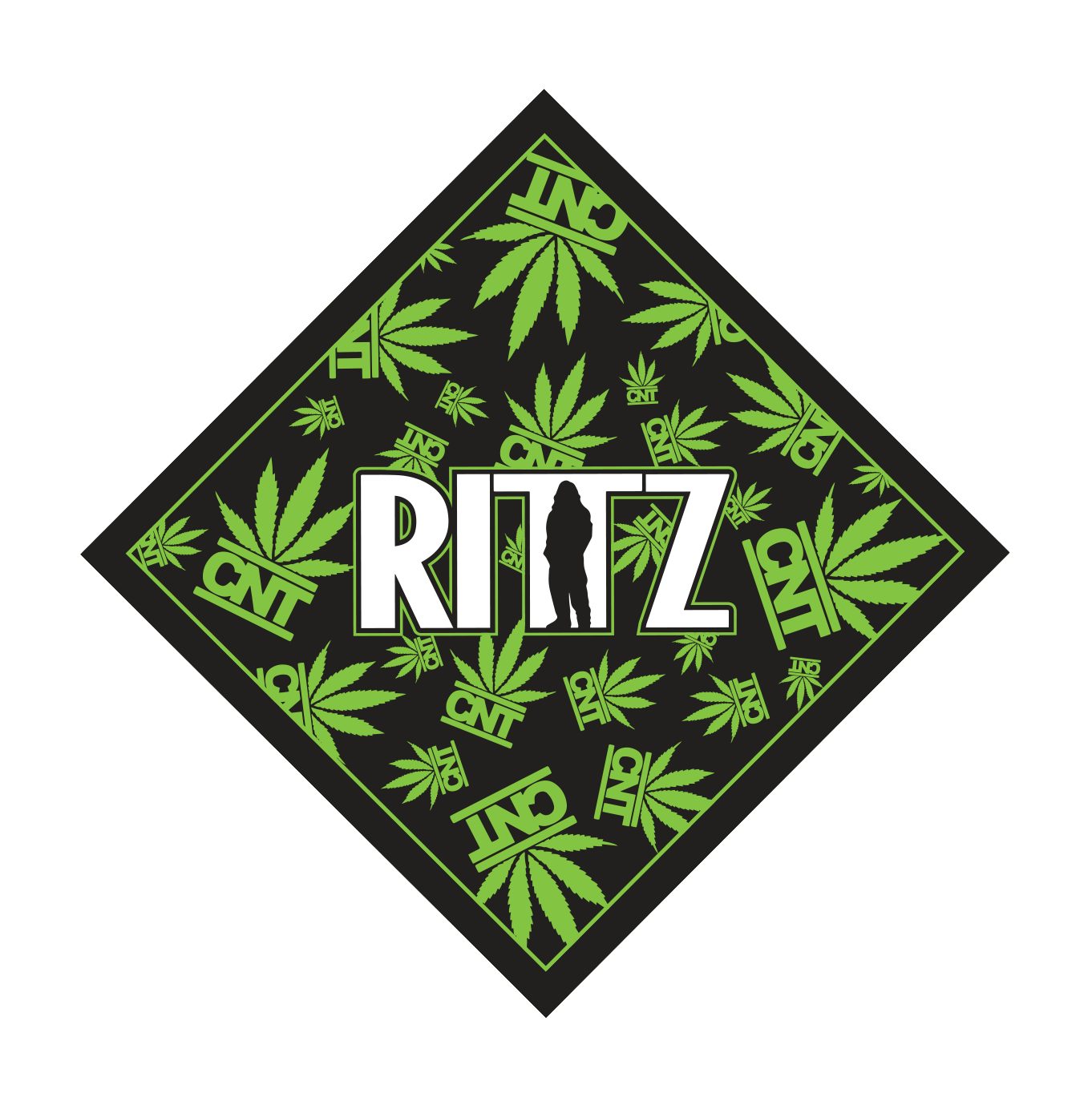 Rittz Weed Logo Bandana