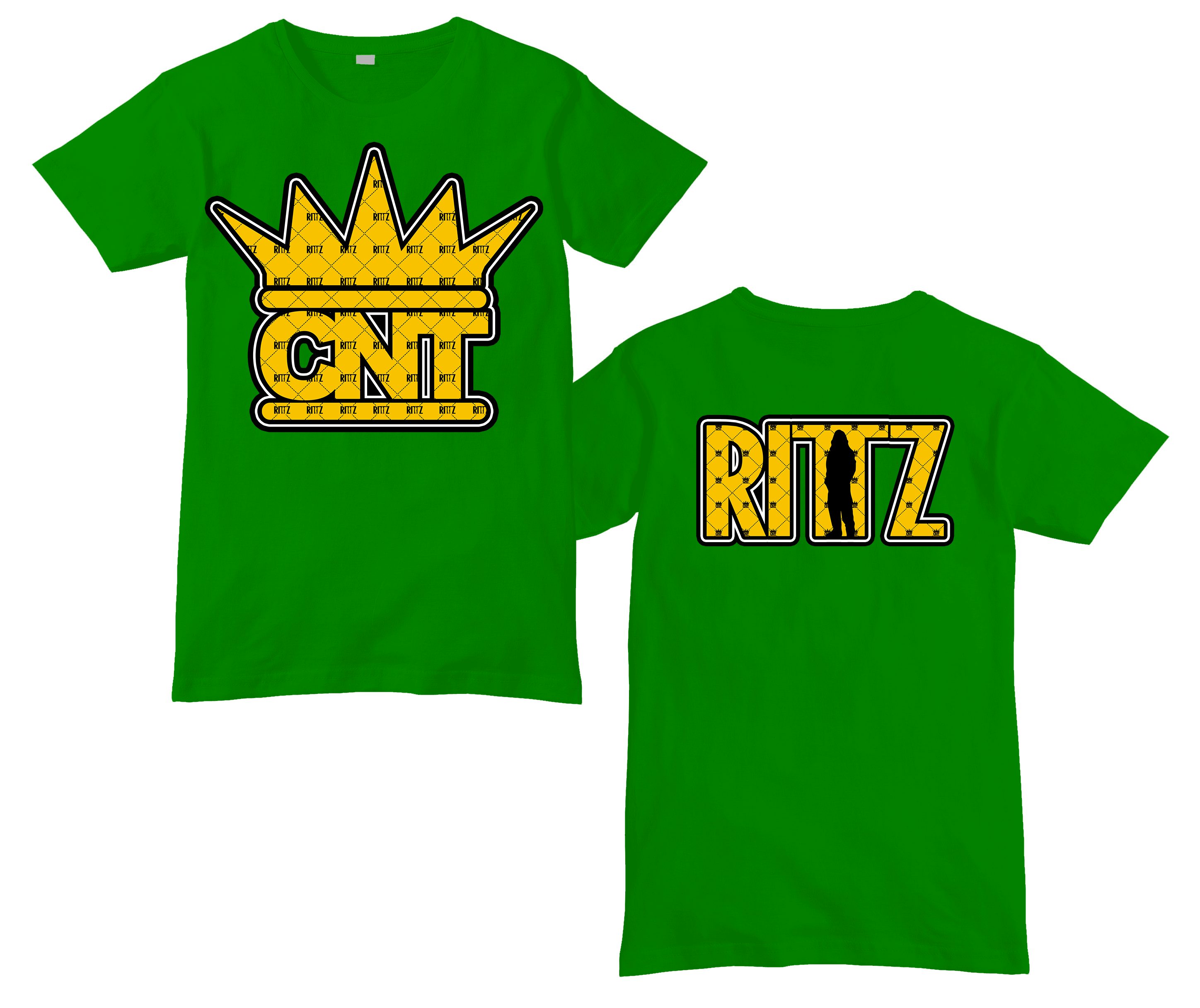 Rittz CNT Pattern Logo Green Shirt