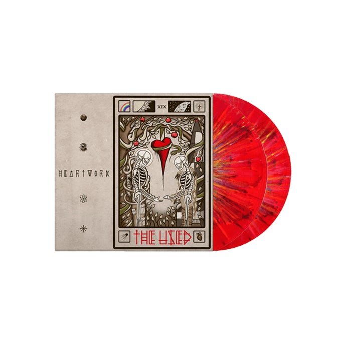 The Used HEARTWORK (2LP/TRANSLUCENT RED WITH RAINBOW SPLATTER VINYL) (X ...