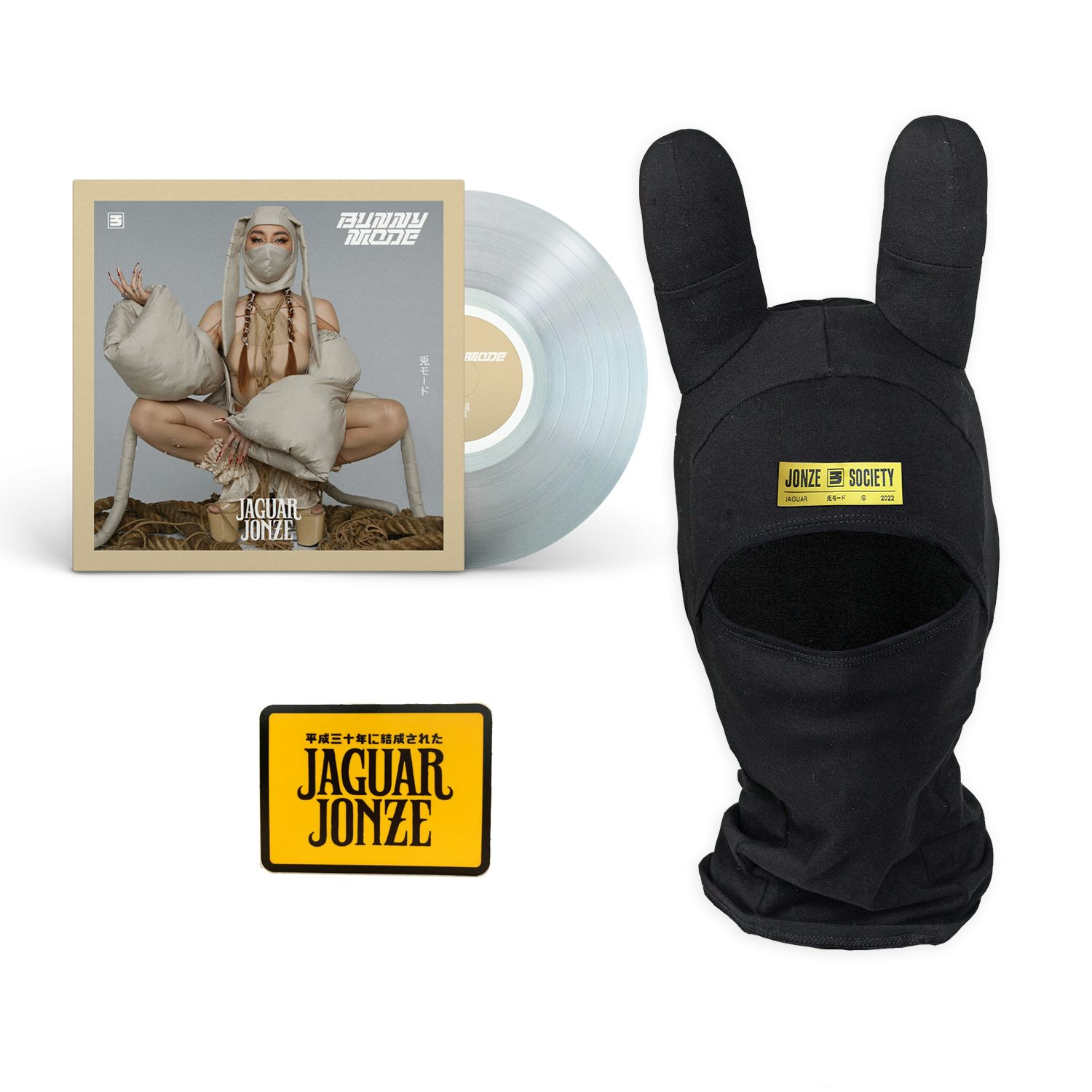 Jaguar Jonze | Bunny Mode Vinyl + Beanie + Sticker Bundle