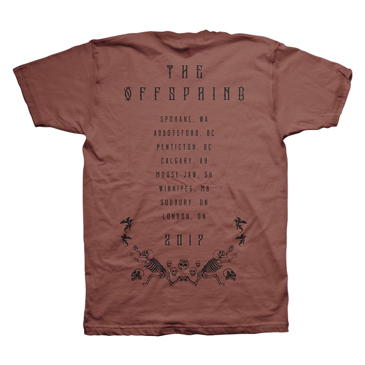 The Offspring Mirror Skeleton Canada Tour T
