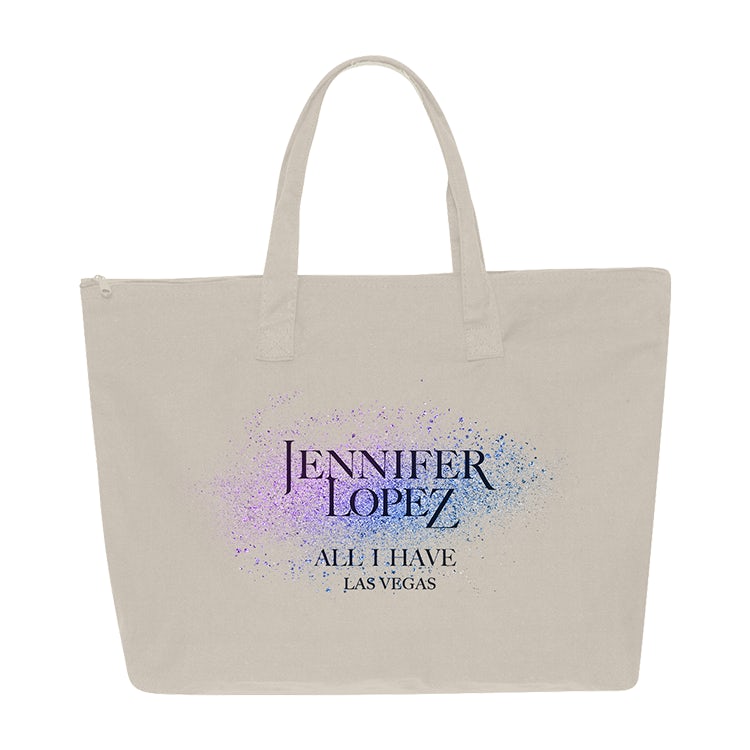 Jennifer Lopez All I Have Glitter Tote Bag