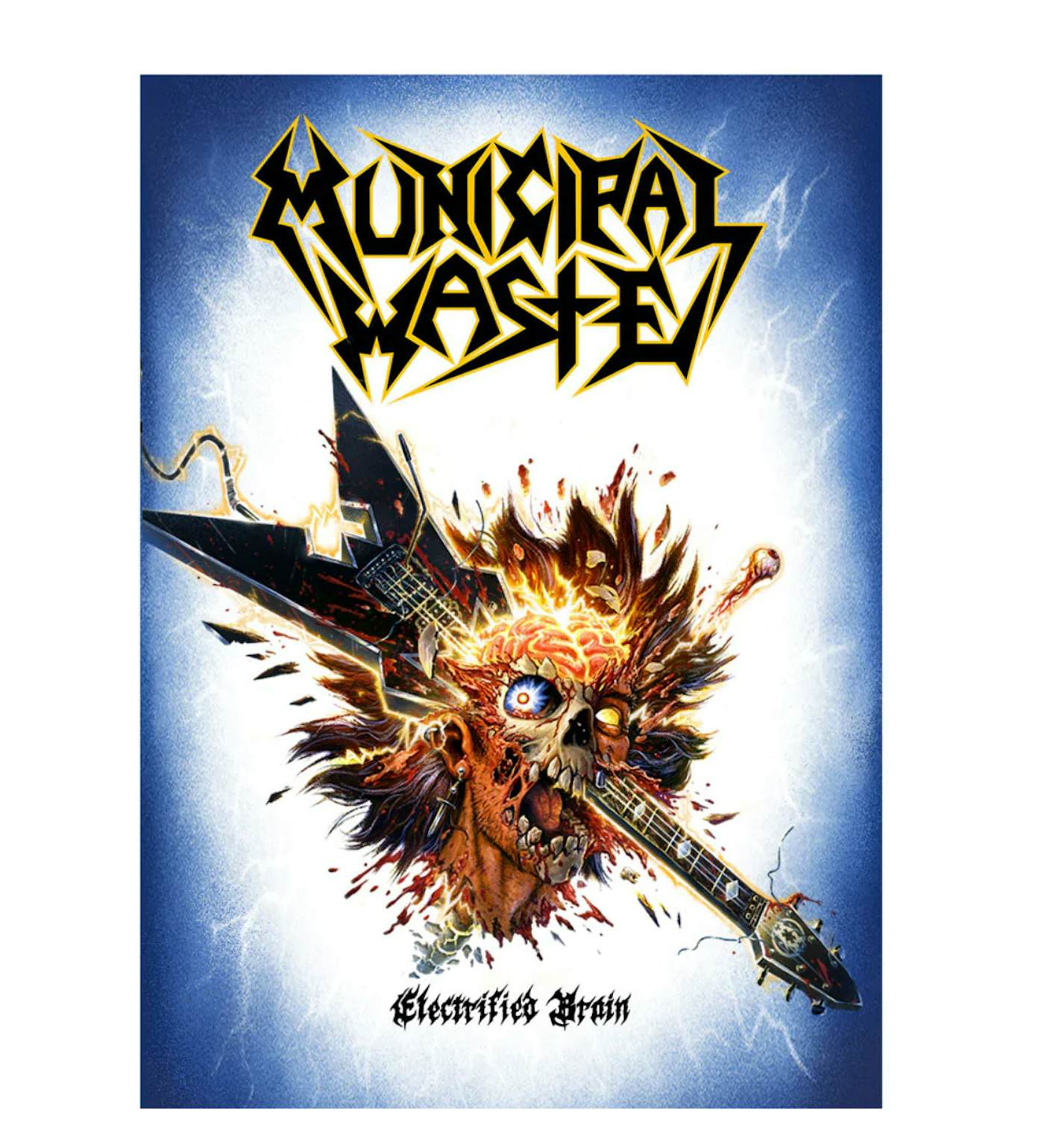 Municipal Waste "Electrified Brain" Flag